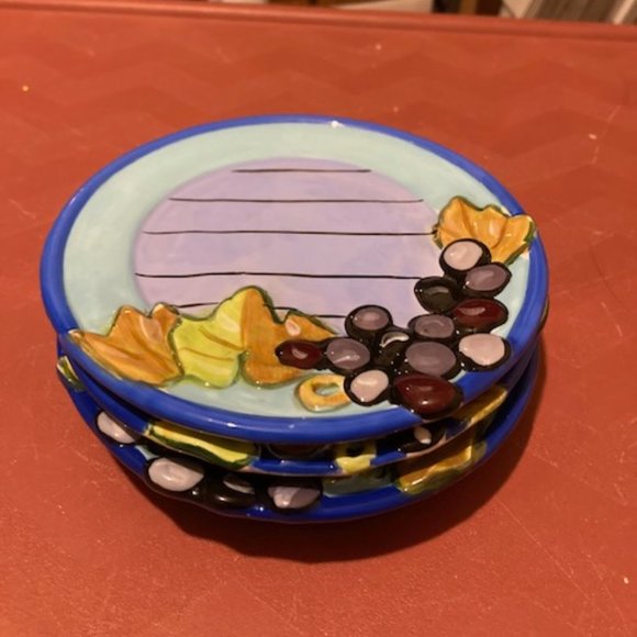 Foreside Home & Garden | Dining | Foreside Retired Picnic Fruit Plates ...